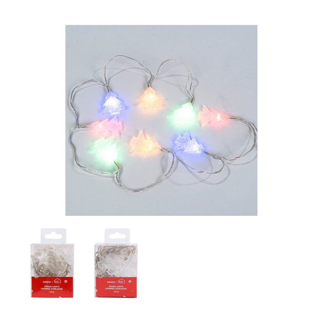 Christmas Series 1.55m LED White String Light (2 Assorted Models: Tree ...