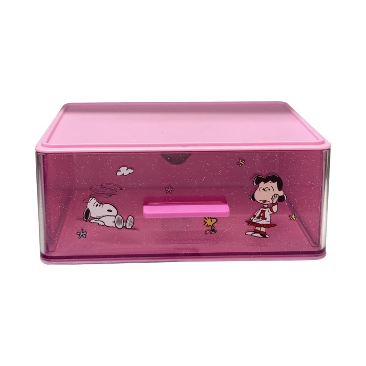 Snoopy Colorful Vintage Collection Drawer Organizer (Pink)